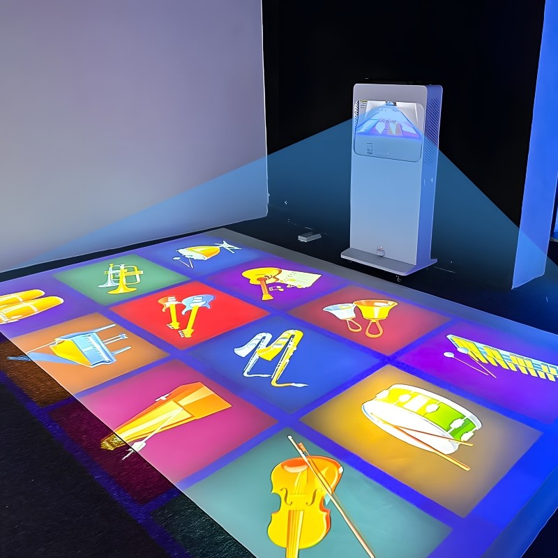 Système de projection interactif au rez-de-chaussée avec 80 effets gratuits